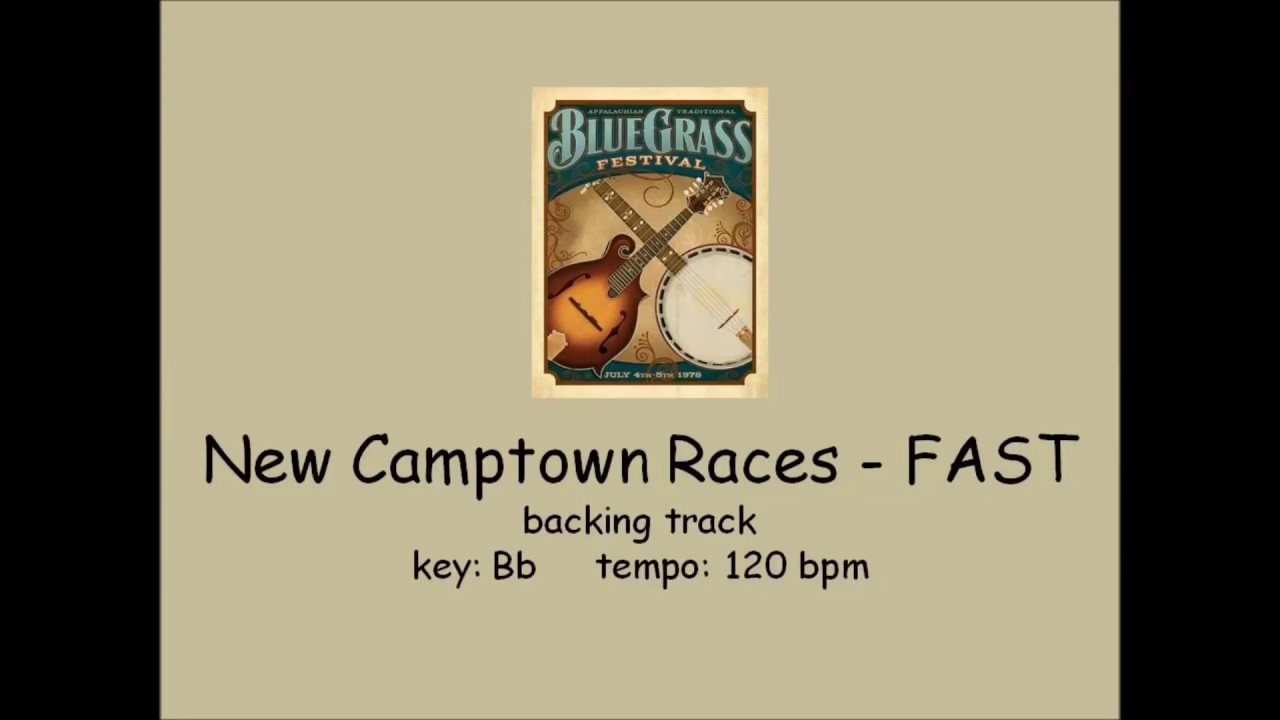 New Camptown Races - bluegrass backing track FAST - YouTube