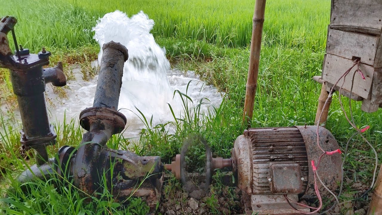 How to start 15hp water pump.small boy starting water pump start full ...