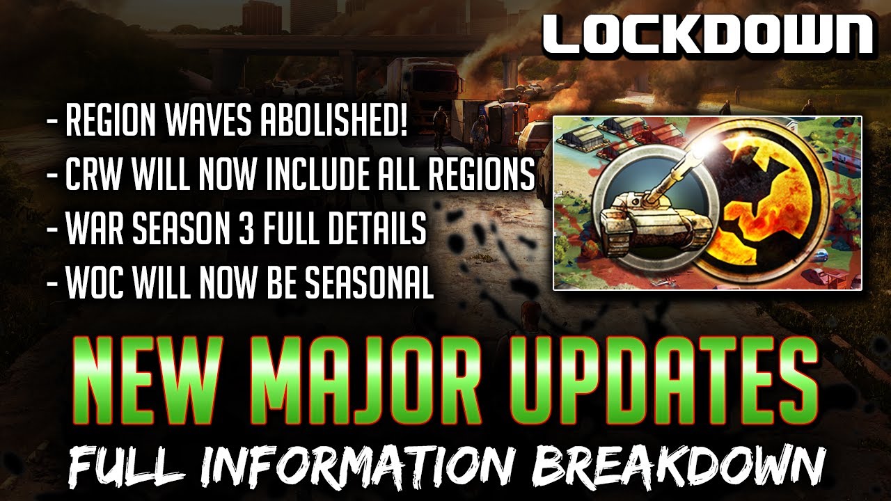 TWD RTS: New Major Update! Regions, War Season 3 & WoC Info! The ...