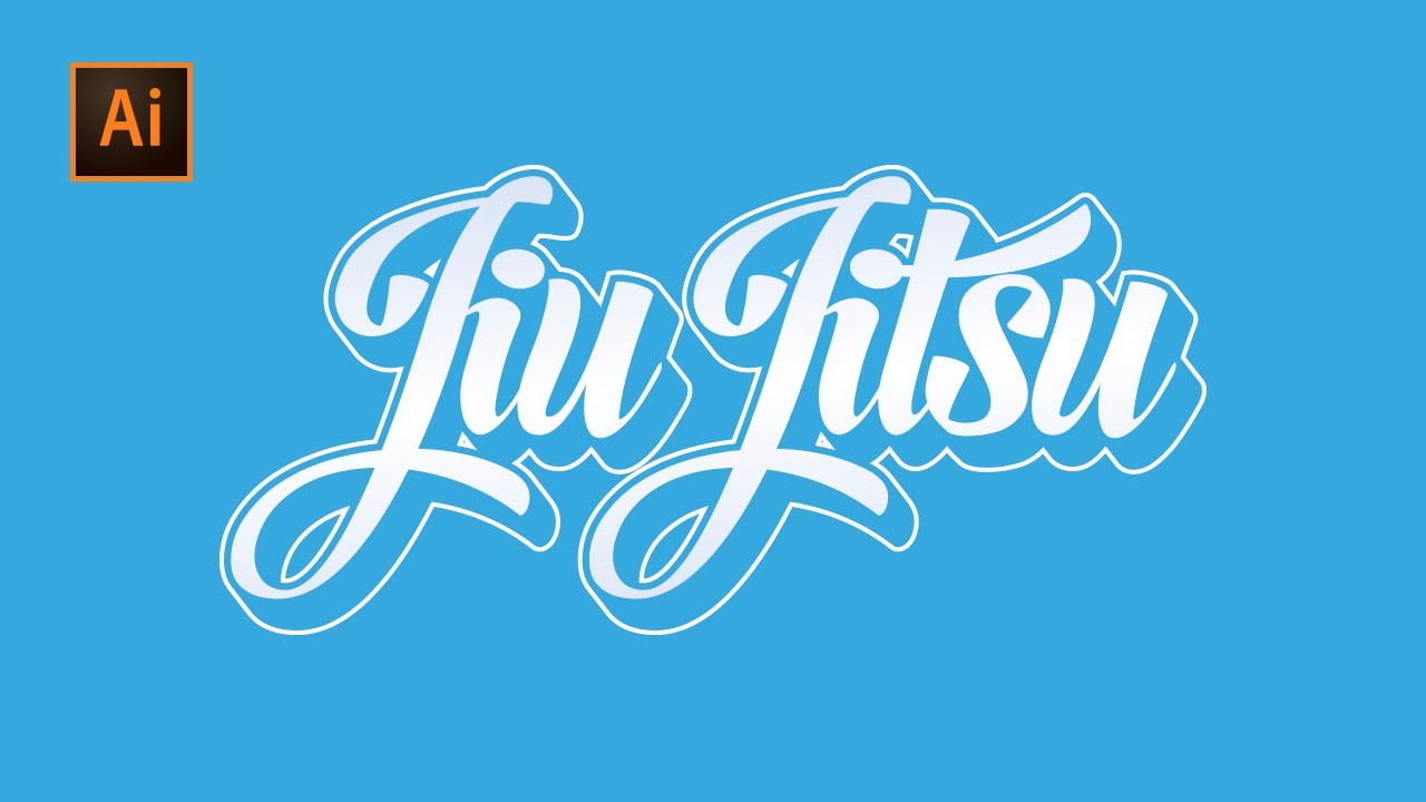 How To Create Custom Type Designs in ILLUSTRATOR - YouTube