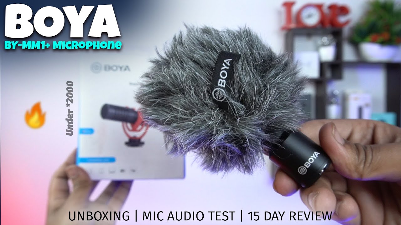 Boya BY MM1+ Super Cardioid Shotgun Microphone 🔥 Unboxing & 15 Days ...