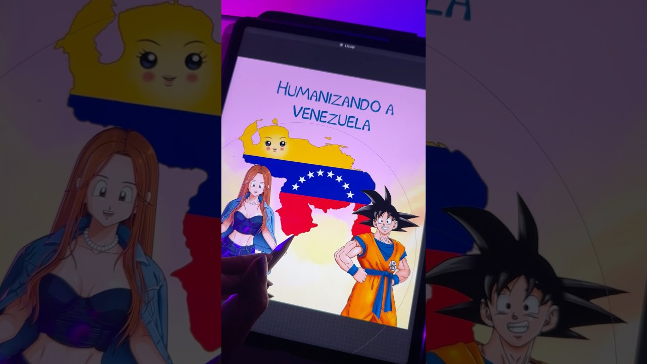 Humanizando a Venezuela #venezuela #paises #anime #dragonball - YouTube