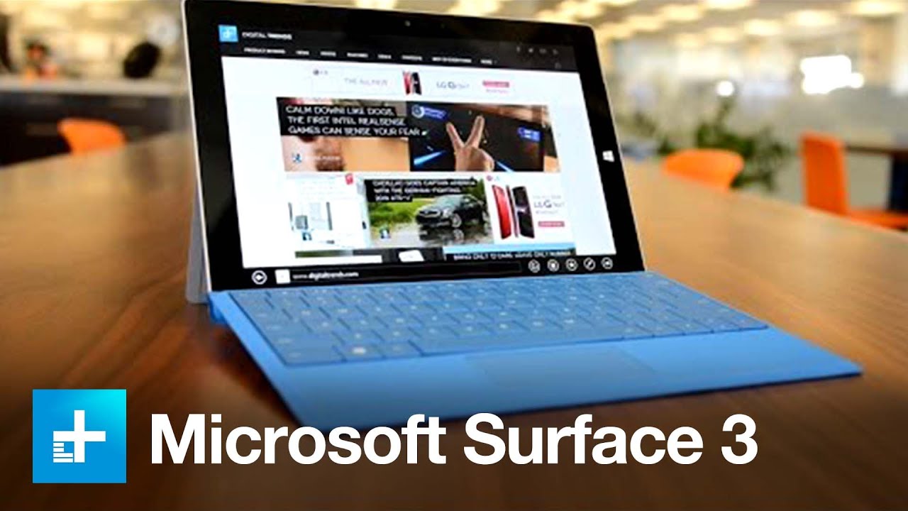 Microsoft Surface 3 - Hands-on review - YouTube