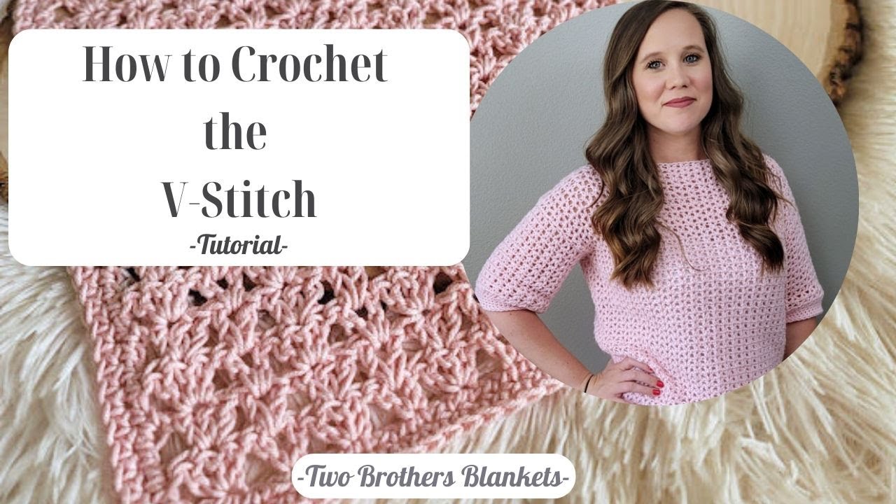 How to Crochet the V-Stitch - YouTube