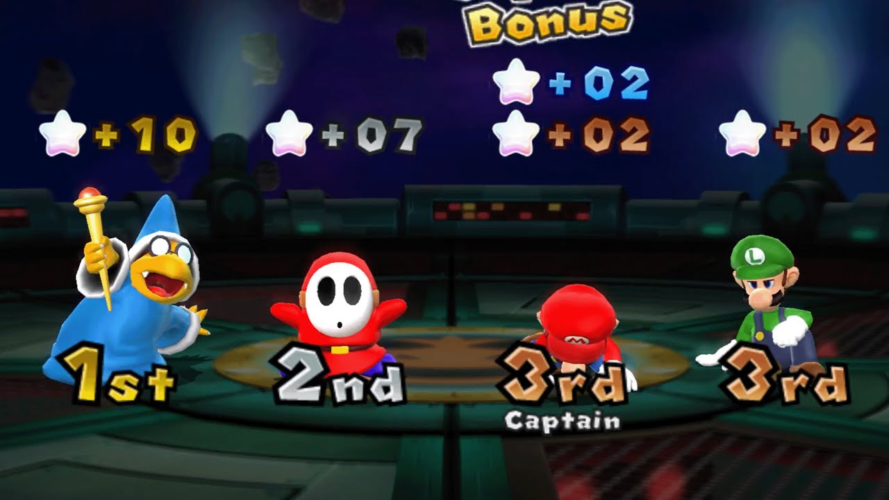 Mario Party 9 - Mario vs Luigi vs Shy Guy vs Magikoopa - Bowser Station ...