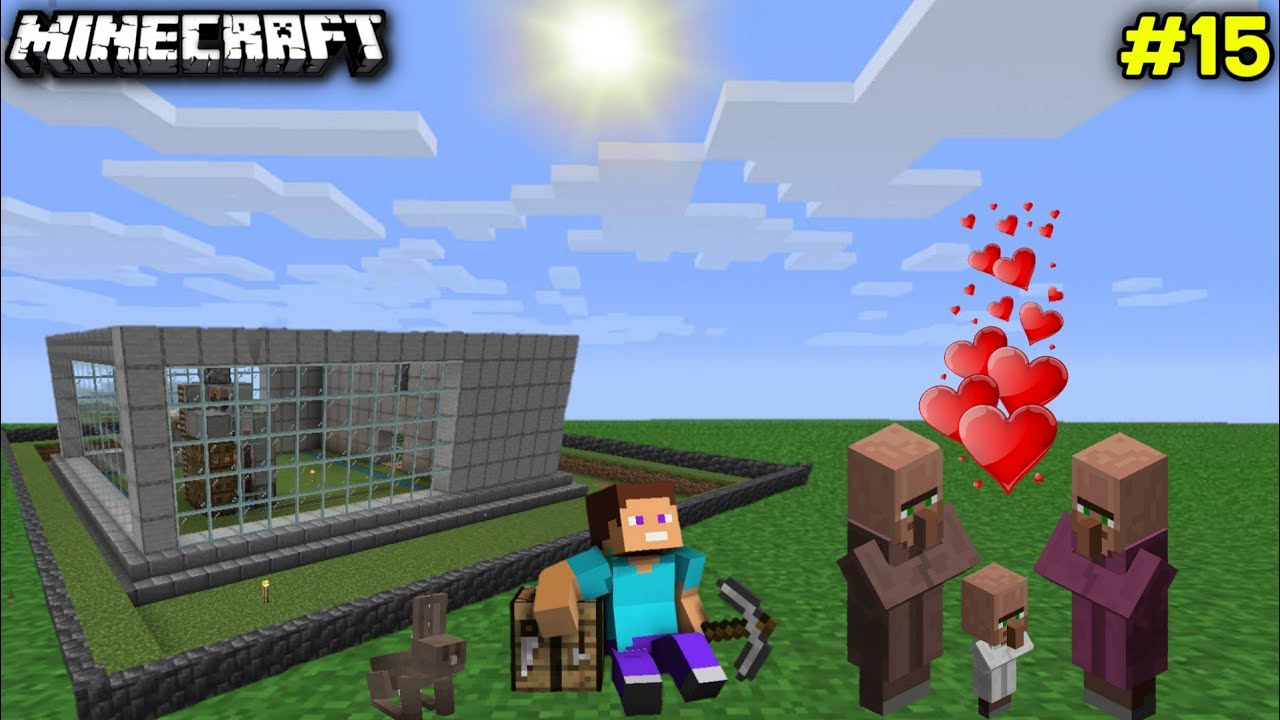 FINALLY VILLAGER BREEDING FARM COMPLETED | POCKET EDITION | MINECRAFT ...