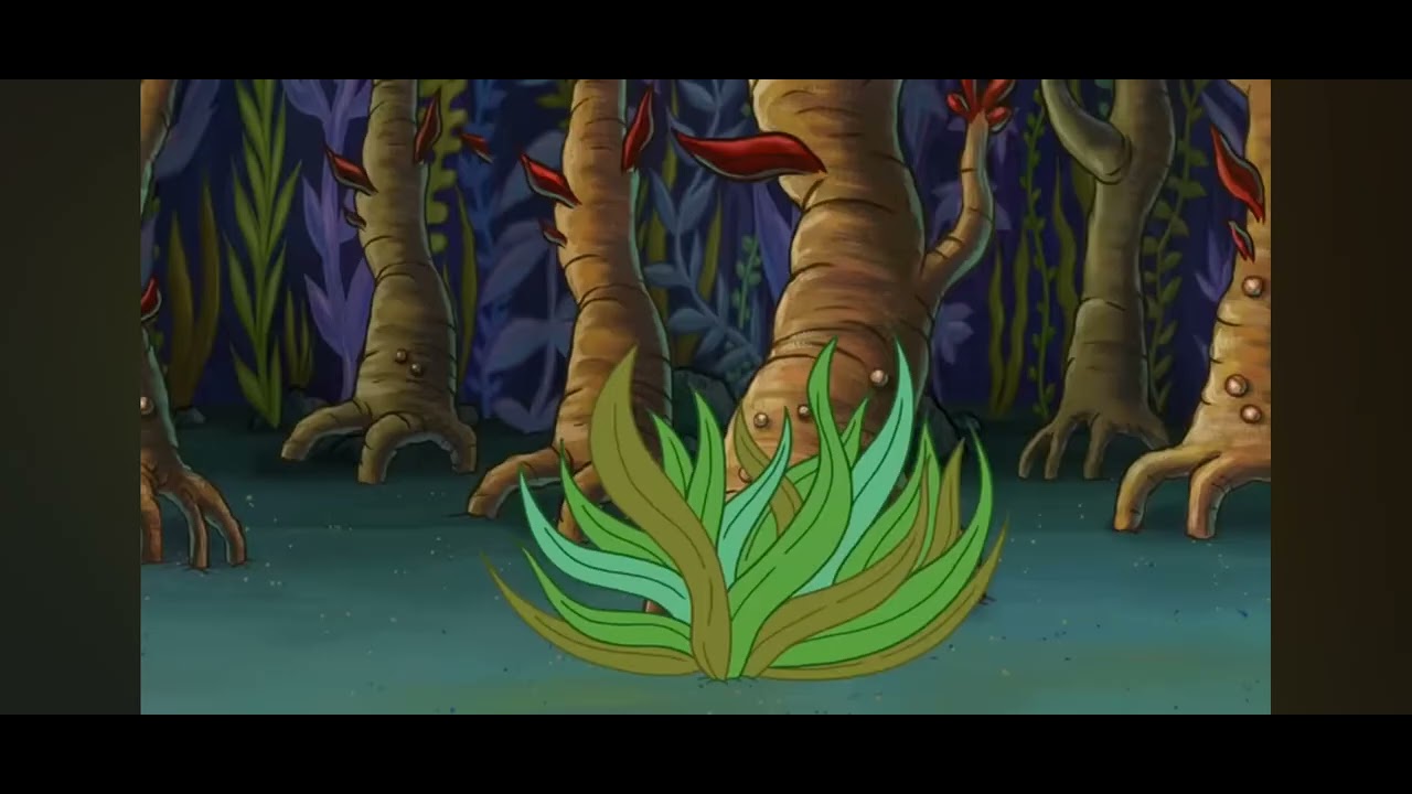 Spongebob hides in the wild bush - YouTube