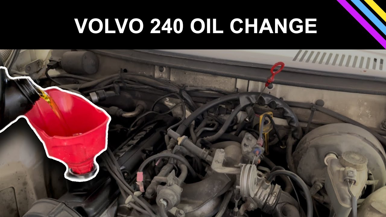 Volvo 240 Oil Change - YouTube