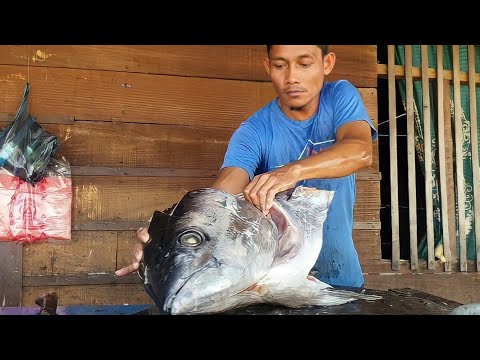 Cut Tuna Fish Head Fastest and Easy to Imitate - YouTube