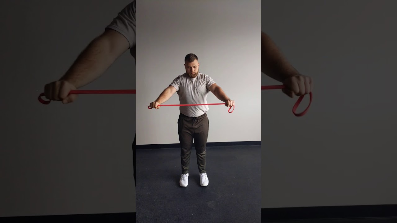 Band pull apart series (low, high, single arm) - YouTube