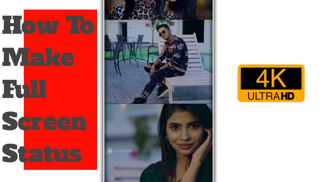 How To Make Full Screen Whatsapp Status | Full Screen WhatsApp Status ...