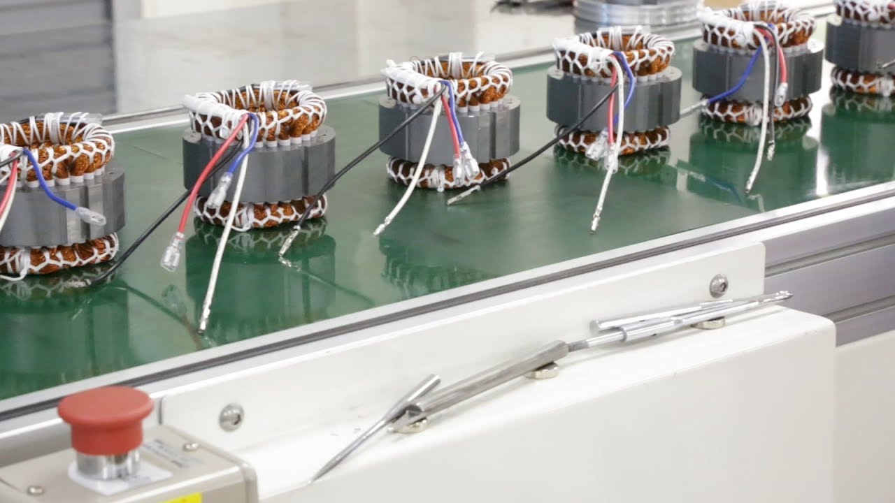 Fully automatic Electric Induction Motor Stator Coil Forming and Lacing ...