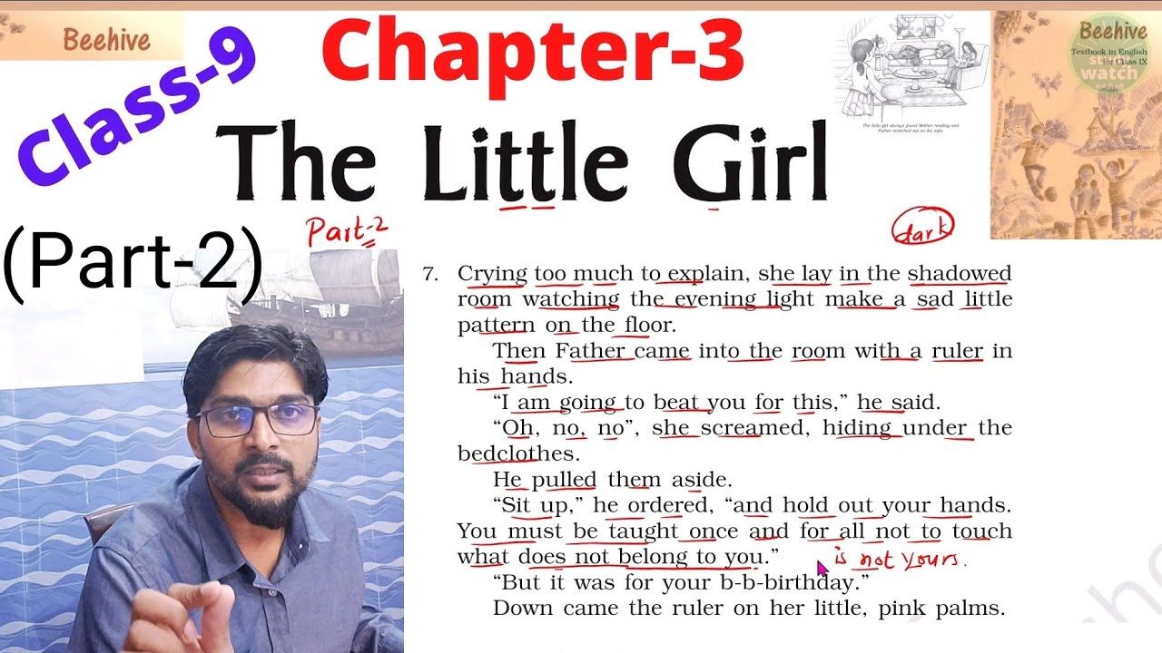 The Little Girl Class 9 English | Class 9 English Chapter 3 | The ...