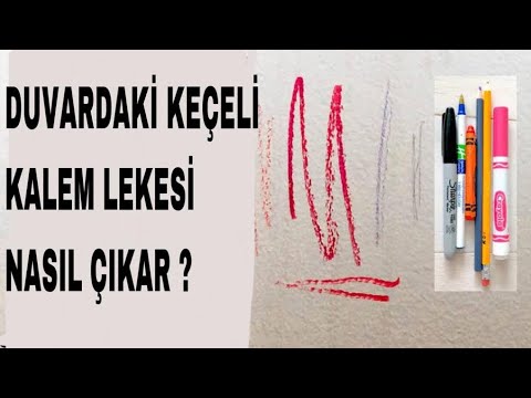 DUVARDAKİ  KALEM LEKESİ 5 DAKİKADA NASIL ÇIKAR- How to easily remove felt pen stain on the wall.