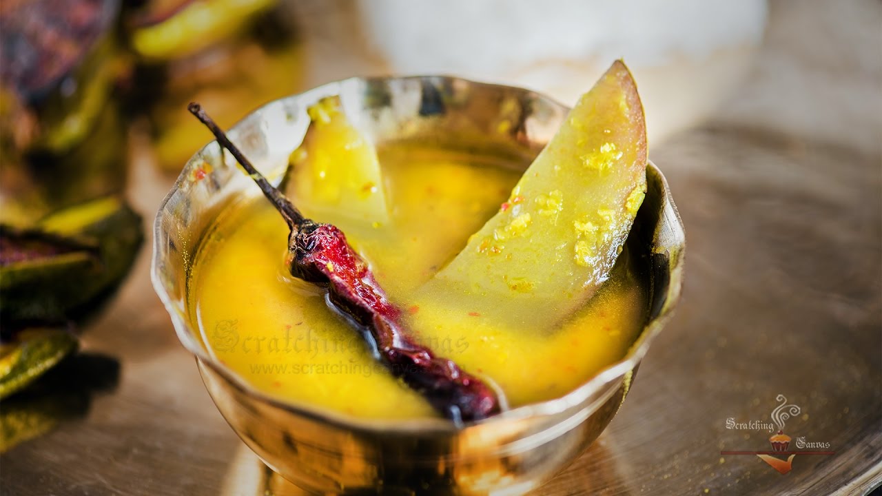 Aamer Tok Dal Bengali Recipe | Kacha Aam Dal | Mango Dal | Mango Lentil ...