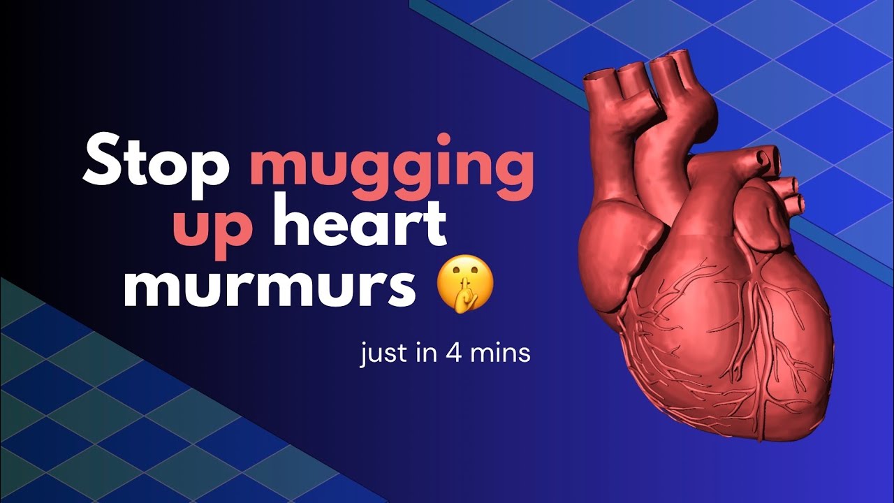 How to understand heart murmurs | systolic murmurs | MBBS | NEET PG ...