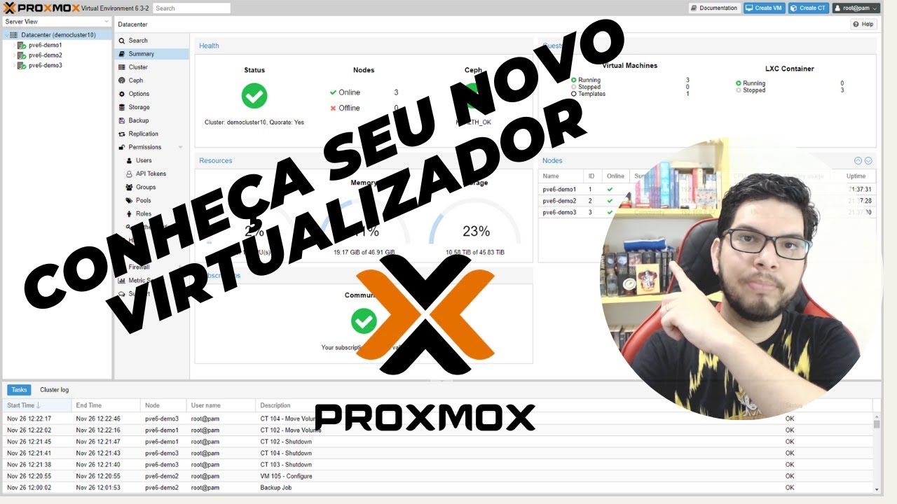 CONHEÇA O PROXMOX E SEUS BENEFÍCIOS - YouTube