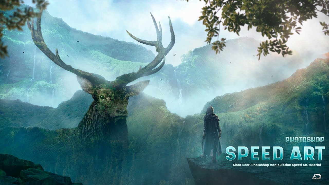 Giant Deer-Photoshop Manipulation Speed Art Tutorial - YouTube