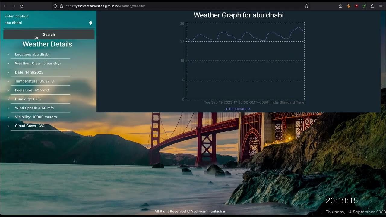 Weather Web Project With React And Material Ui Reactproject Materialui Youtube