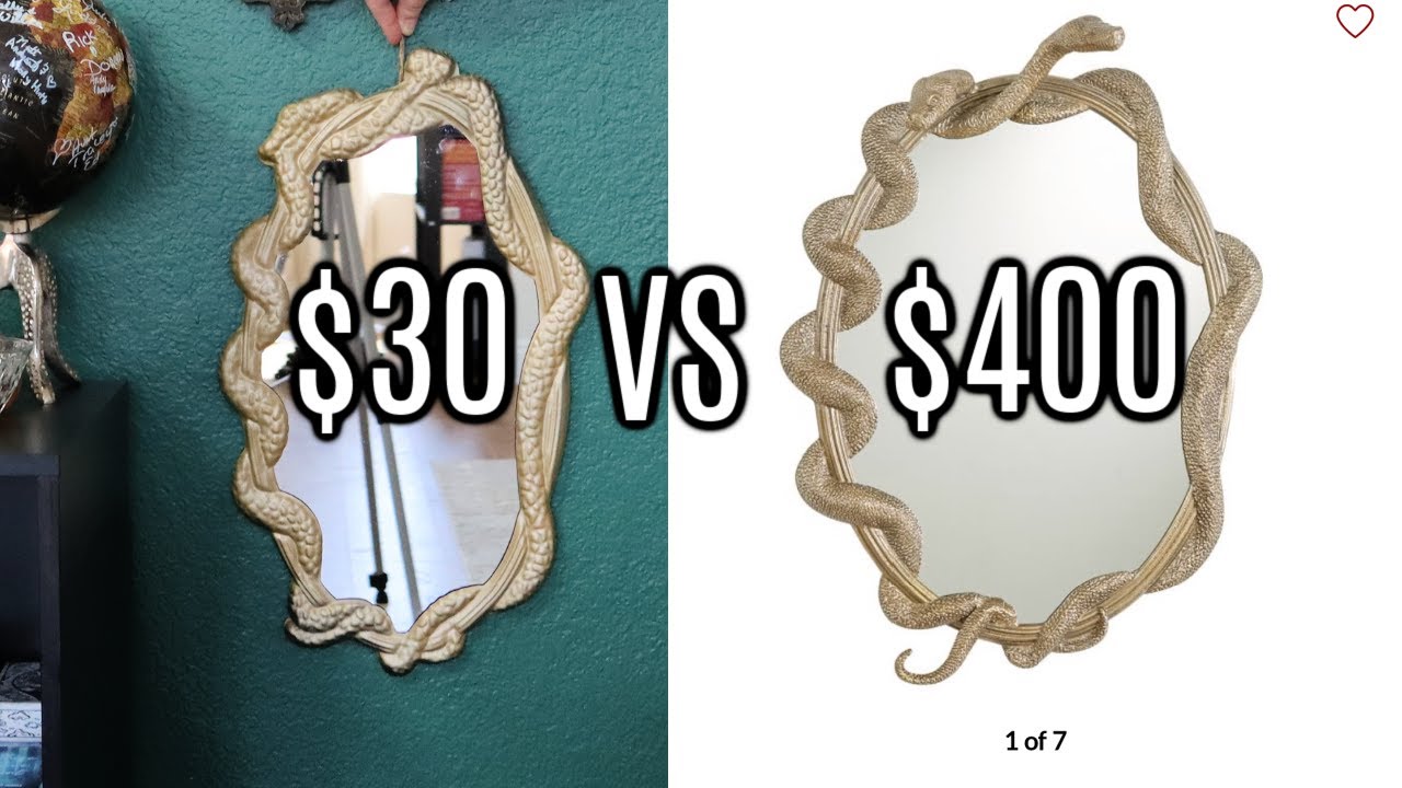 DIY Harry Potter Snake Mirror / Nagini Mirror Dupe - YouTube