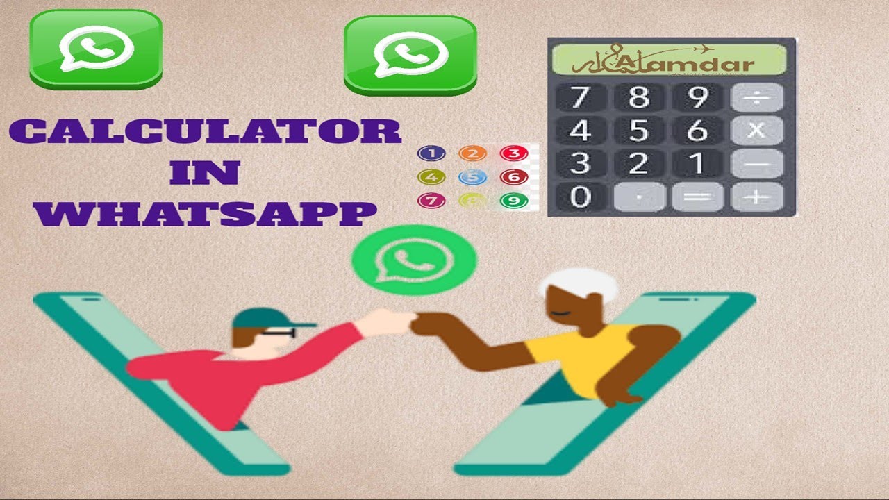 How to use calculator instantly while chatting in whatsapp - YouTube