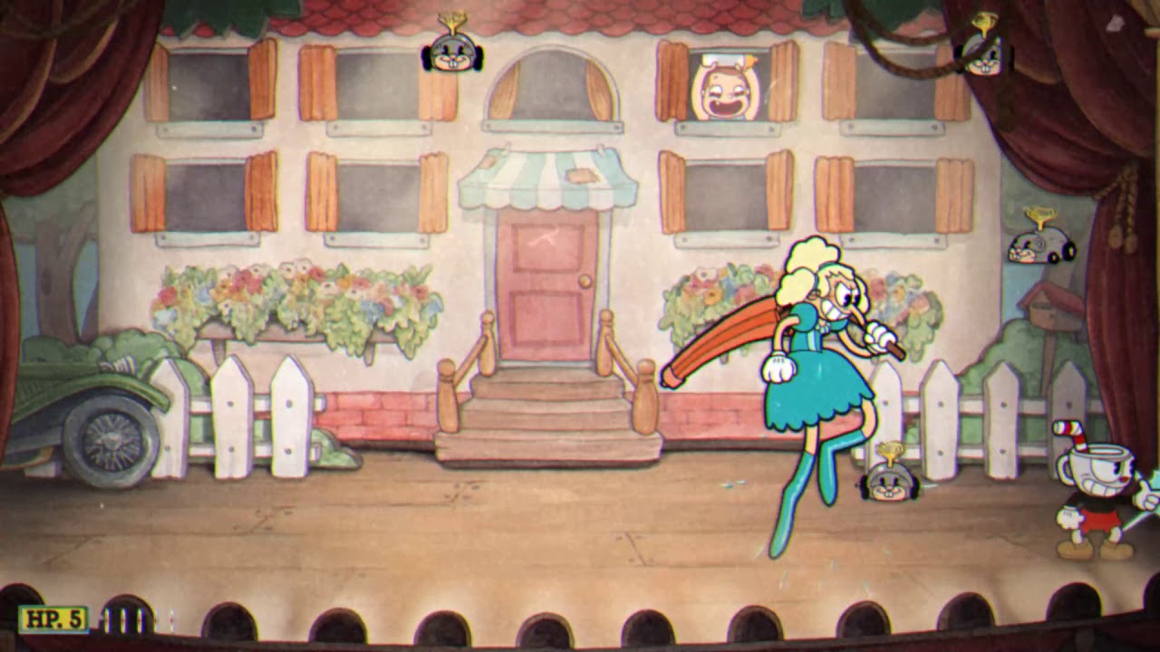Cuphead - World Three - Sally Stageplay in 'Dramatic Fanatic' - YouTube