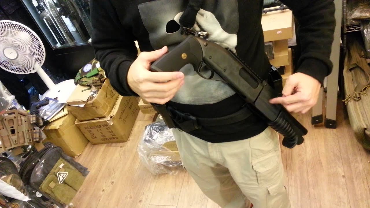 CRW kydex holster Marui m870 breacher - YouTube