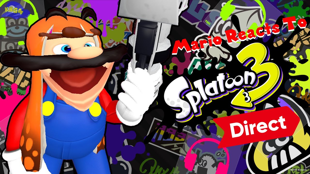 Mario Reacts To Splatoon 3 Direct - YouTube