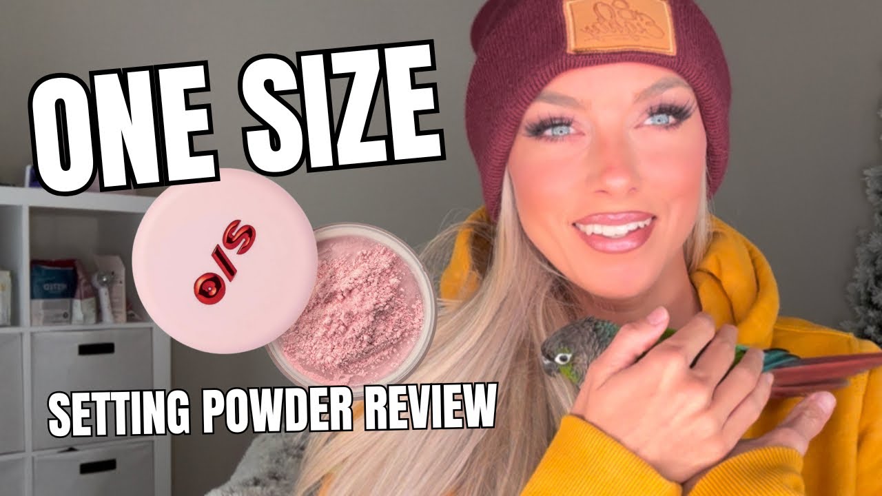 Review || One Size ultra setting powder in ultra pink - YouTube