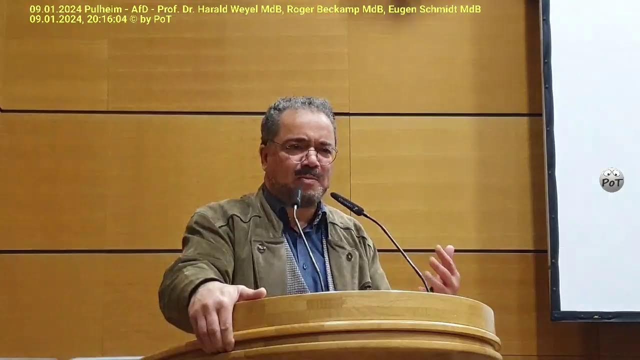 09.01.2024 Pulheim - AfD - Prof. Dr. Harald Weyel MdB, Roger Beckamp MdB, Eugen Schmidt MdB ...