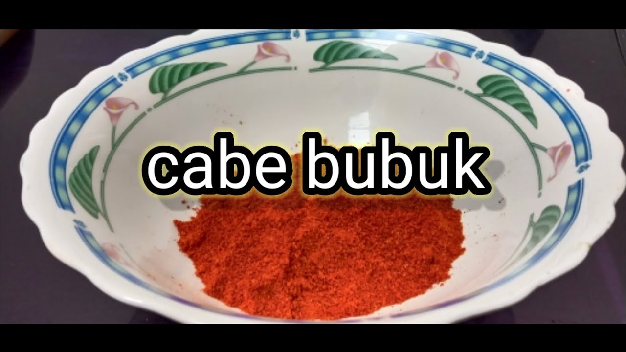 Cara praktis membuat CABE BUBUK Anti Gagal! - YouTube