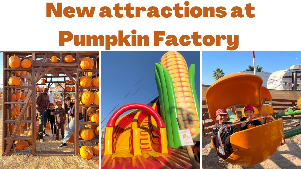 NEW RIDES at the PUMPKIN FACTORY In Corona California what to expect ...