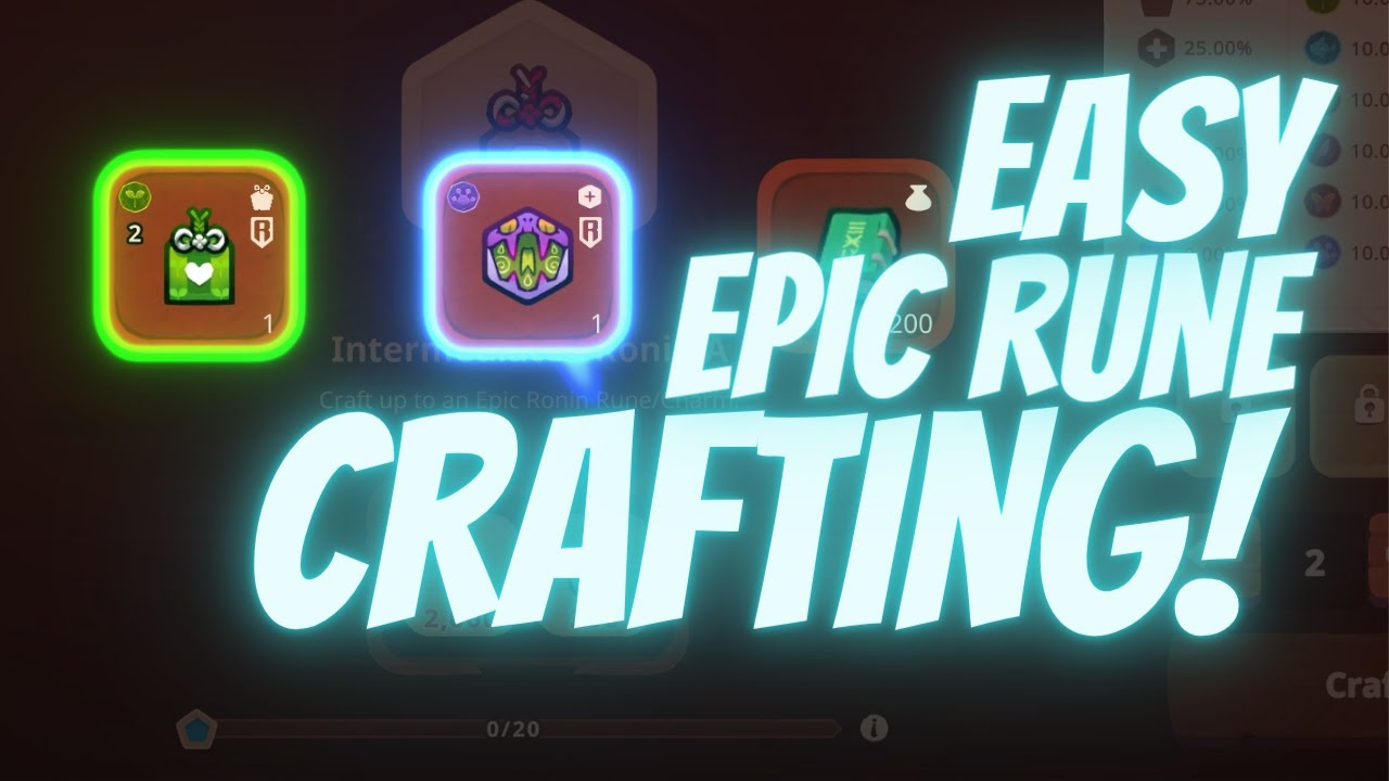 How to Craft Epic Runes and Charms | Axie Origins Season 7 - YouTube