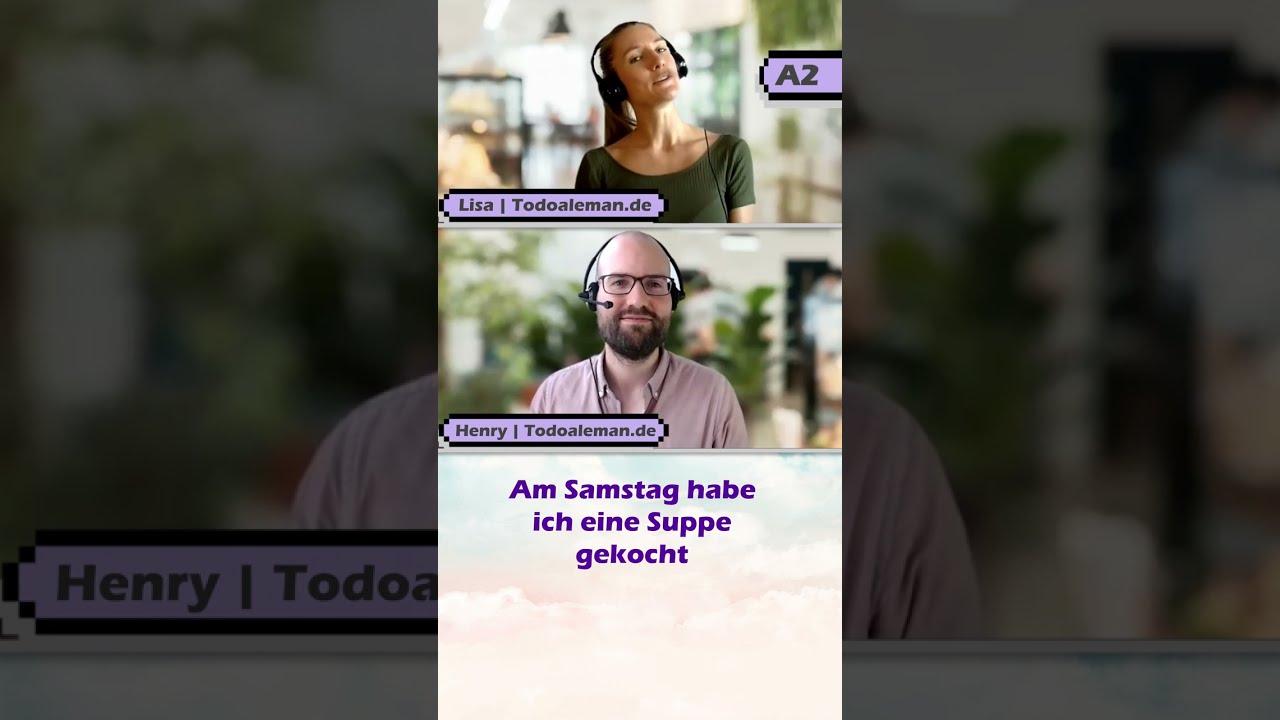 Conversación Básica en Alemán A2 🎓 | Wie war dein Wochenende? (2/14) # ...