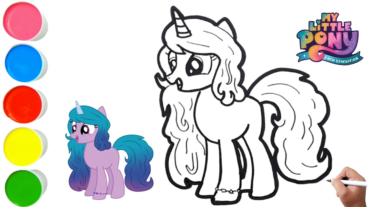 How To Draw My Little Pony New generation : Izzy Moonbow - YouTube