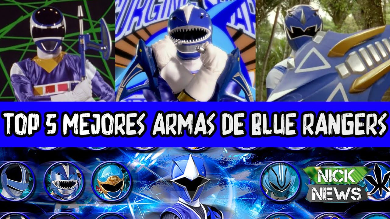 5 MEJORES ARMAS DE POWER RANGERS AZULES - YouTube