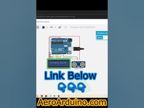 Easy #Tinkercad #Arduino distance measurement using ultrasonic sensor #AeroArduino - YouTube