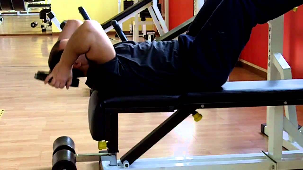 ADDOME - CRUNCH AVANZATI CON PESO DIETRO LA NUCA.MOV - YouTube