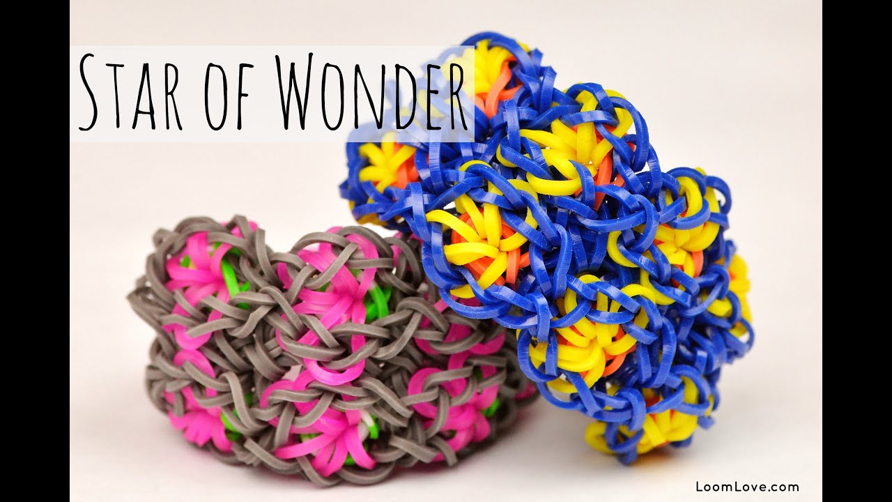 How to Make the Rainbow Loom Star of Wonder - YouTube