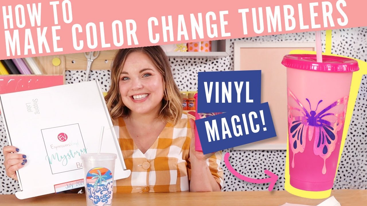 How to Make Color Changing Vinyl Tumblers - YouTube