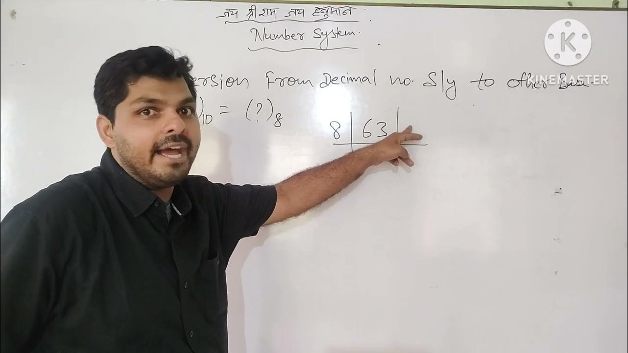 computer lecture -2 Number system decimal to base - YouTube