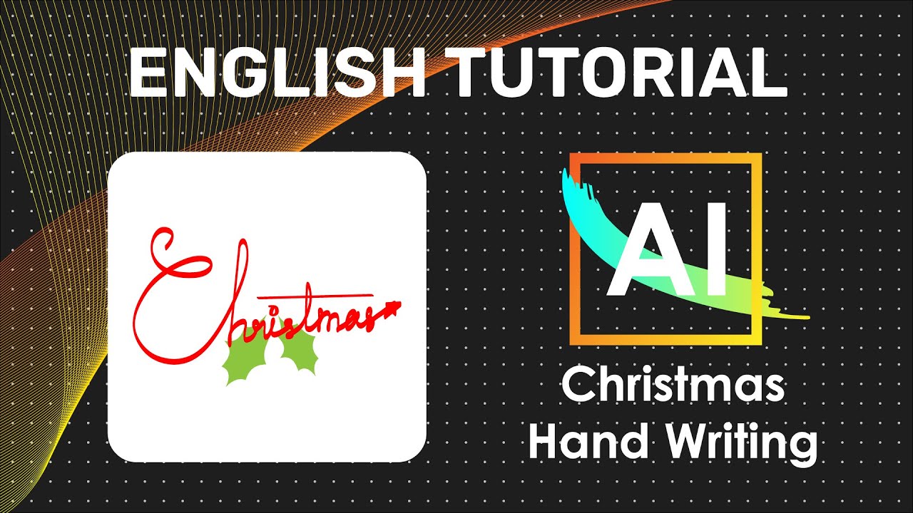 Create Christmas Hand Writing with Illustrator and After Effects - YouTube