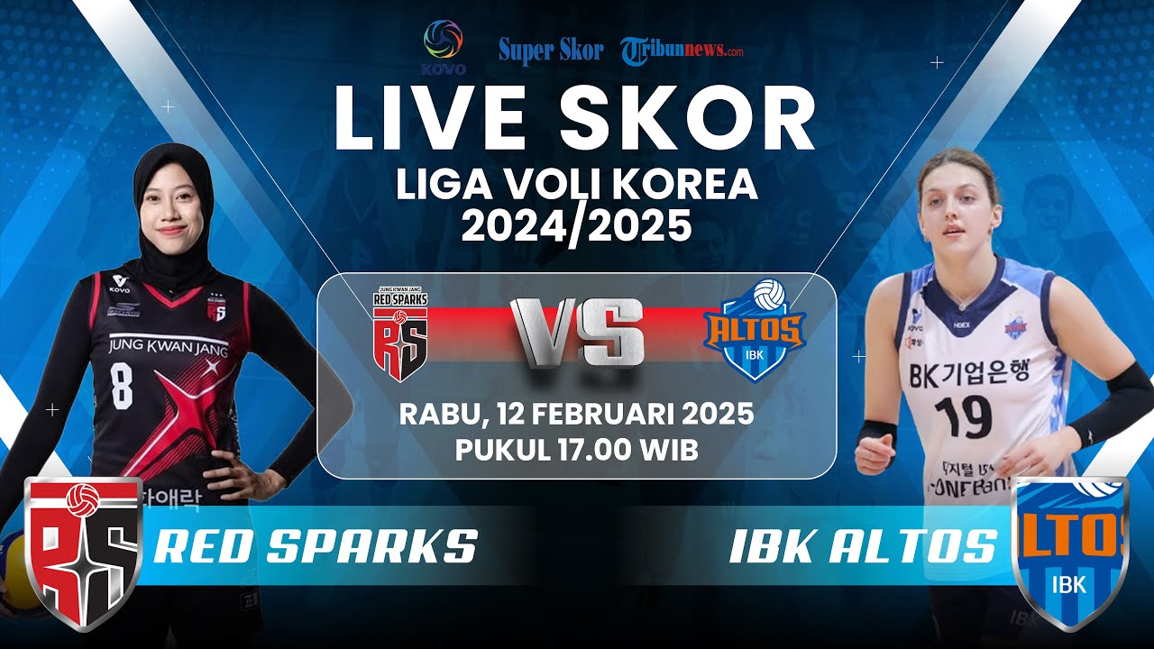 🔴RED SPARKS VS IBK ALTOS - LIVE SKOR LIGA VOLI KOREA 2024/2025: MISI ...