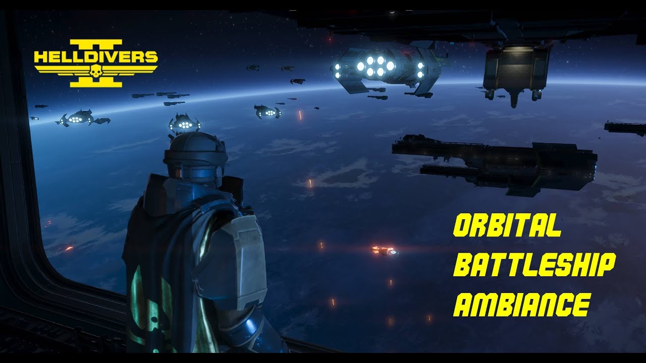 Spaceship Ambience With Night and Day Cycle Over Automaton Planet | Brown Noise | HELLDIVERS 2 ...