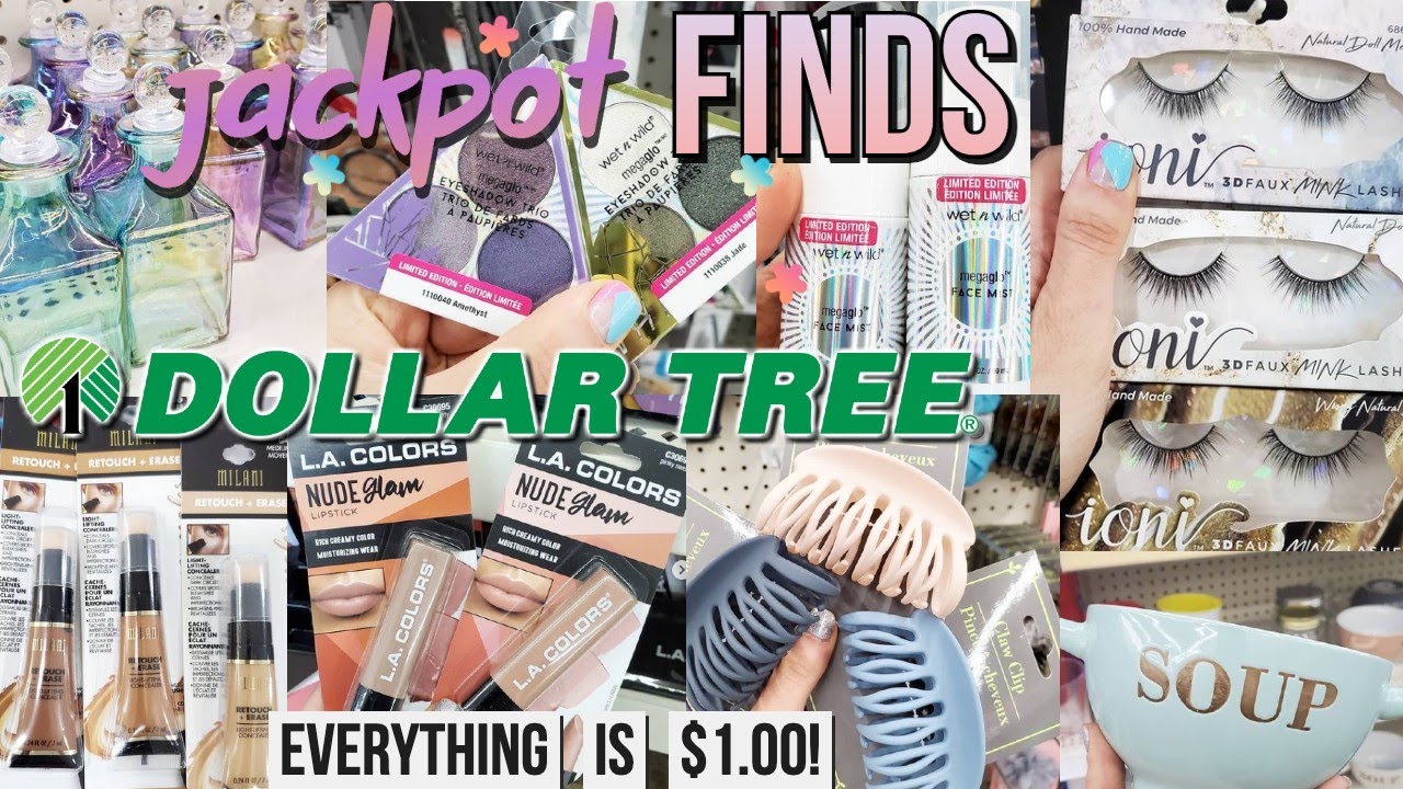 AMAZING DOLLAR TREE SHOP WITH ME!! WET N WILD, NEW IONI LASHES ...