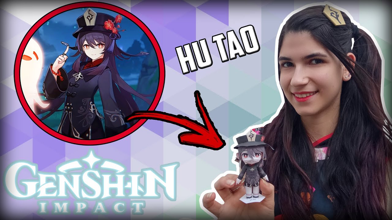 👻Como fazer a HU TAO de GENSHIN IMPACT DIY PAPERCRAFT - YouTube
