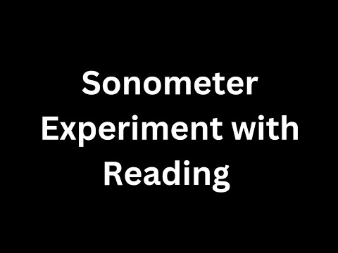 Sonometer Experiment With Reading - YouTube