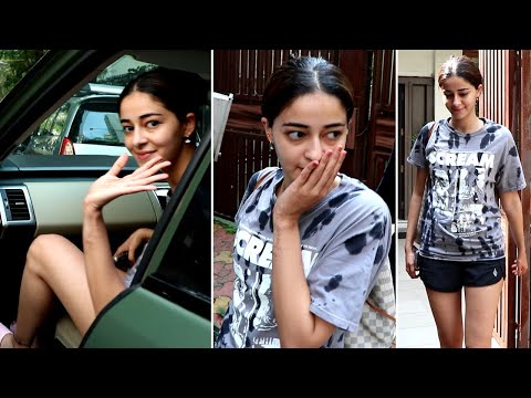 Ananya Pandey Spotted Outside Anshuka Yoga At Bandra | Ananya Latest Video || FilmyLooks