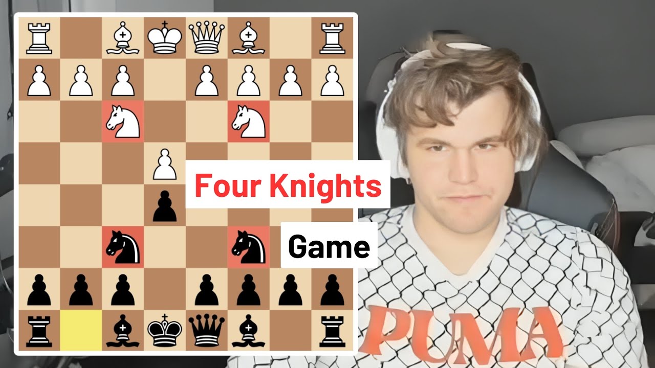 How Magnus Carlsen Plays the Four Knights Opening - YouTube