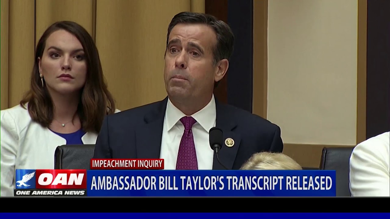 Impeachment Inquiry: Ambassador Bill Taylor's transcript released - YouTube